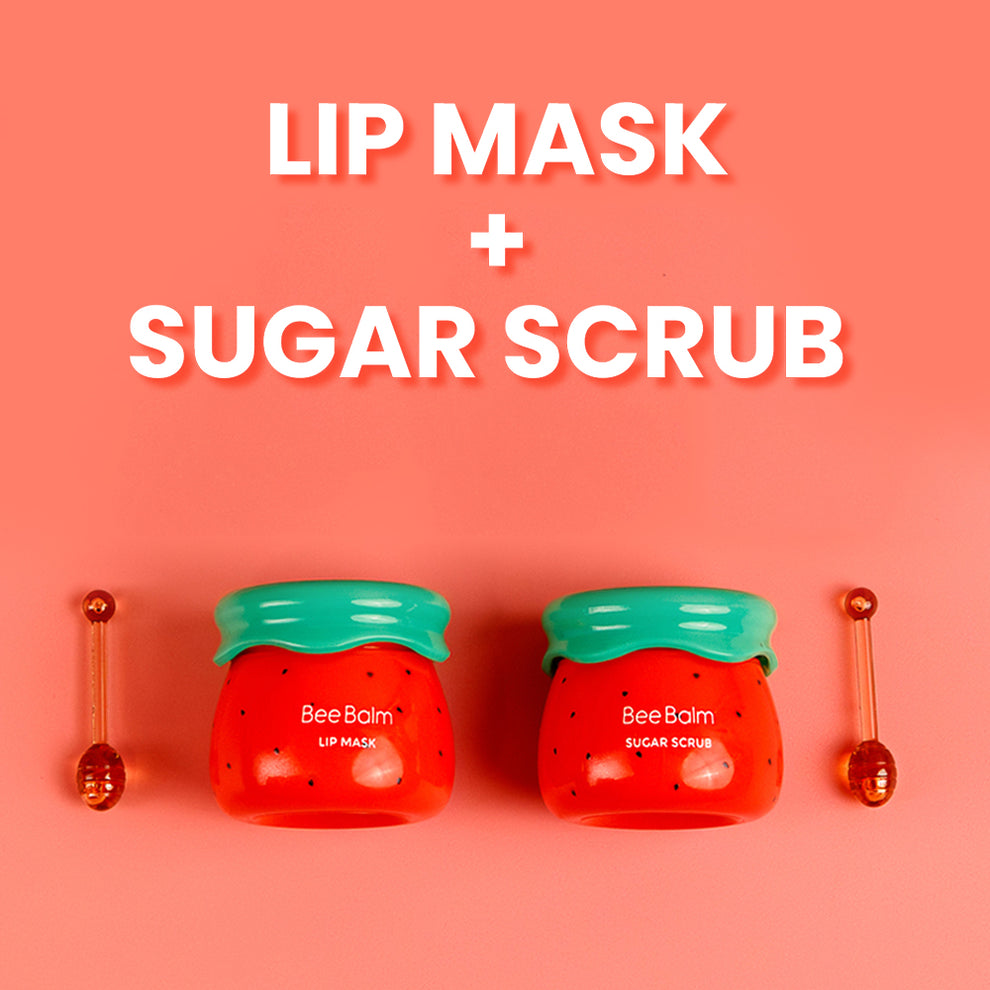 Watermelon Lip Mask + Sugar Scrub Set – My Bee Balm